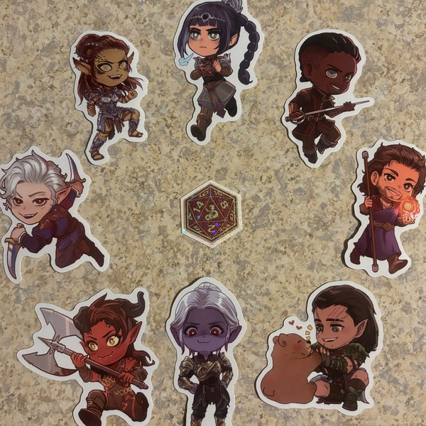 Fanmade BG3 Companion Sticker Pack! - Etsy