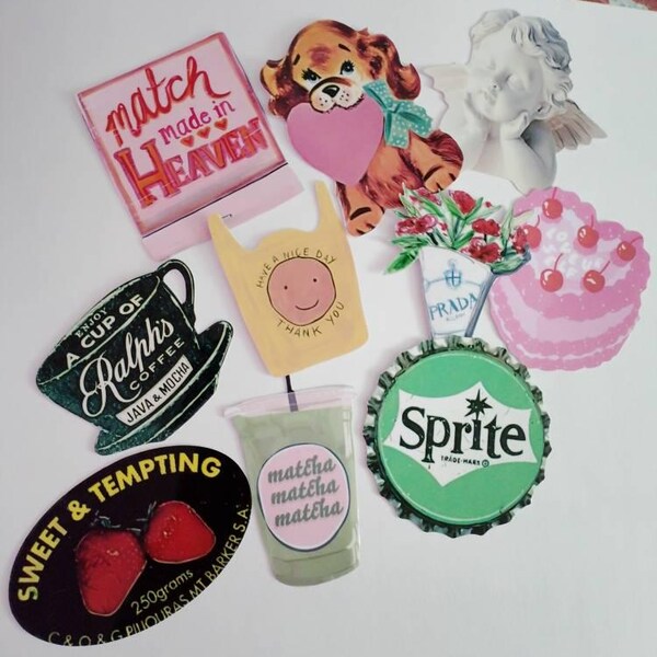 Mystery Sticker Pack - Pinterest Aesthetic Stickers, Junk Journal ...