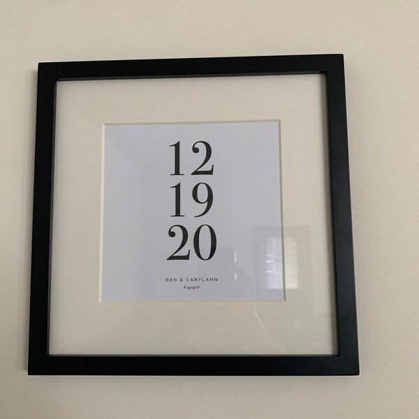 Custom Date Print, With Personalised Special Date, Name and Location ...