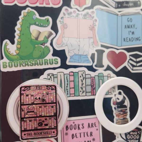 The Reader, the Bookshelf, the Book Tarot Card Popsocket, Witchy Book ...