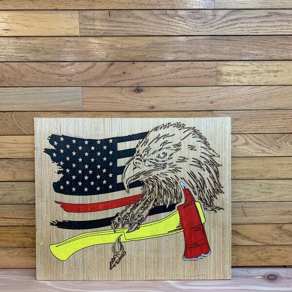 Firefighter Eagle Svg || Fireman Tshirt Svg || Distressed American Flag ...