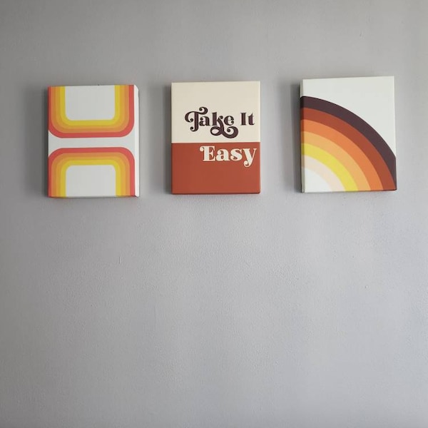 70s Set of 6 Prints,70's Wall Art,70's Wall Decor,gallery Wall Set ...