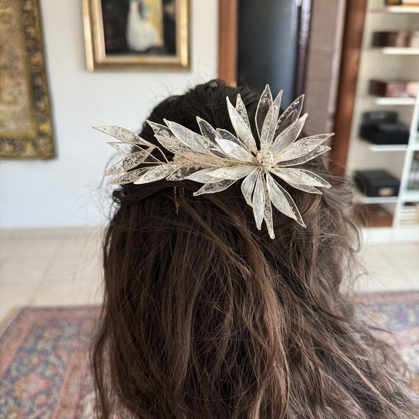 Gold Angel Headpiece, Swan Headpiece, Side Headpiece, Wing Headpiece ...