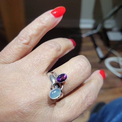 Silver Gemstone Ring, Sample From Assorted Shapes, Colors and Sizes ...