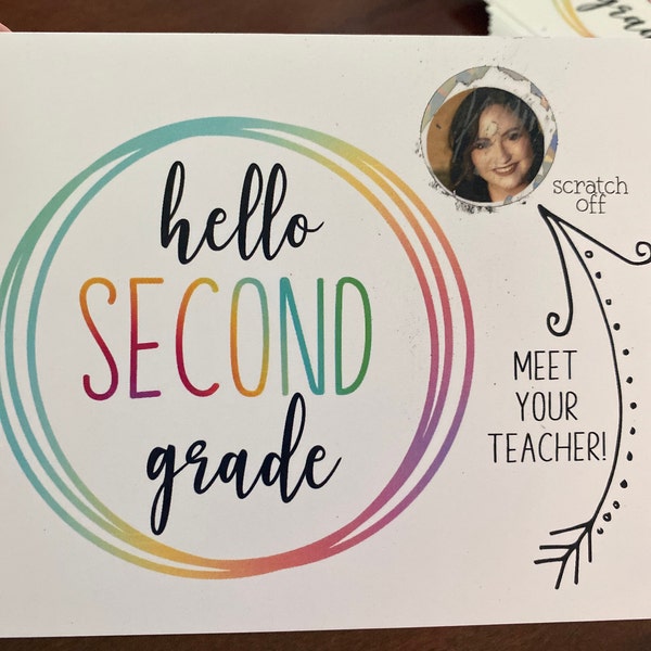 Scratch off Postcard - Welcome Postcard for Students or Kids - Note ...