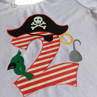 Pirate Number 2, Birthday Number 2 Svg, Pirate's Hat Number 2 Svg ...
