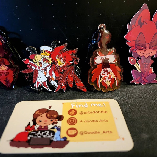 Hazbin Hotel Alastor , Lucifer Keychain ( PRE-ORDERS ) - Etsy