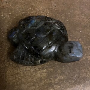 Natural Labradorite Turtle,quartz Crystal Turtle,hand Carved,home ...