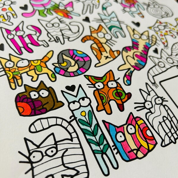 Coloring TREE 365-day Habit Tracker & Goal Setting Printable PDF | A4 ...