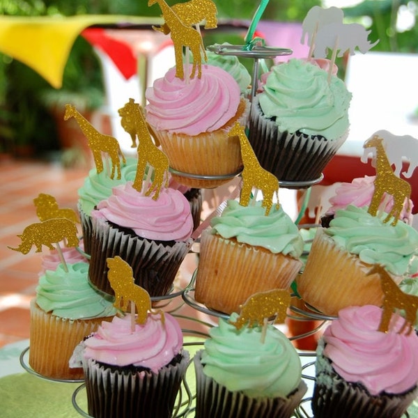 Safari Metallic Gold Animals - Etsy