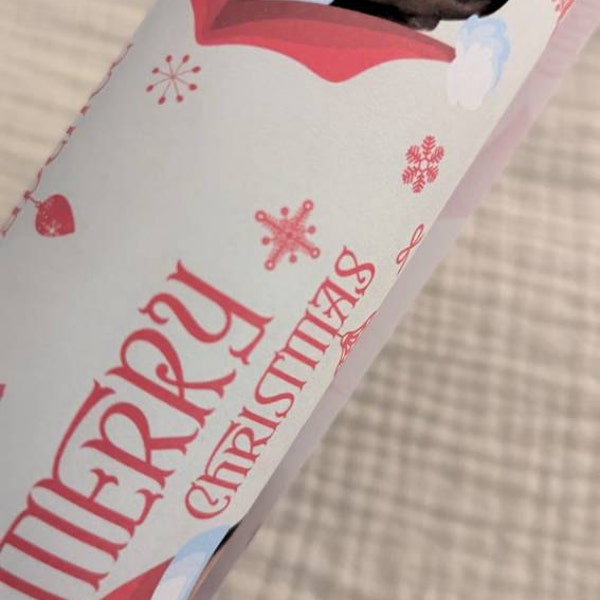 Crazy Elf Cap Your Face on Gift Wrap, Funny Custom Photo Christmas ...