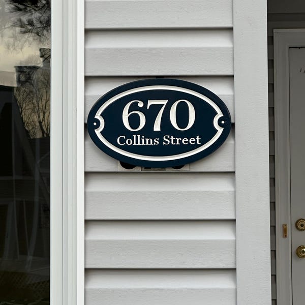 12" X 9" Mailbox House Number Sign, Mailbox Number, Realtor Closing ...