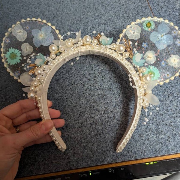 Cottagecore Mouse Ears Headband, Womens Fairy Princess Ears, Resin ...