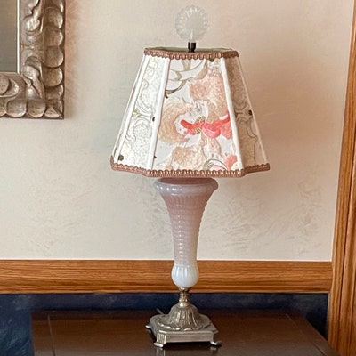 Grandma Moses Bridge Lamp Shade Lampshade Threads Onto Floor - Etsy