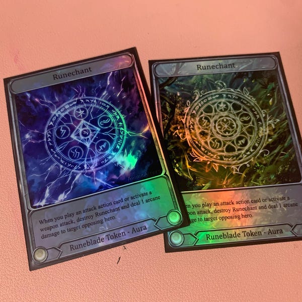 Runechant (earth/lightning) - Token Alter - Flesh and Blood TCG - Etsy