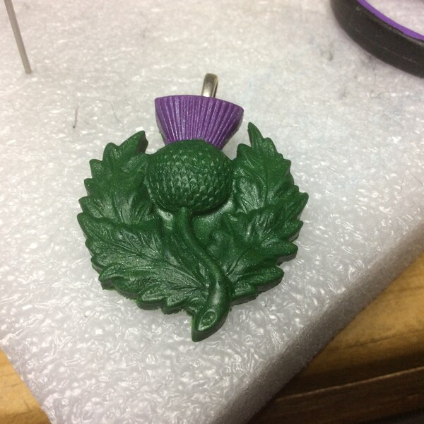 0203-laurel Wreath/scottish Thistle Silicone Rubber Food Grade Flexible ...