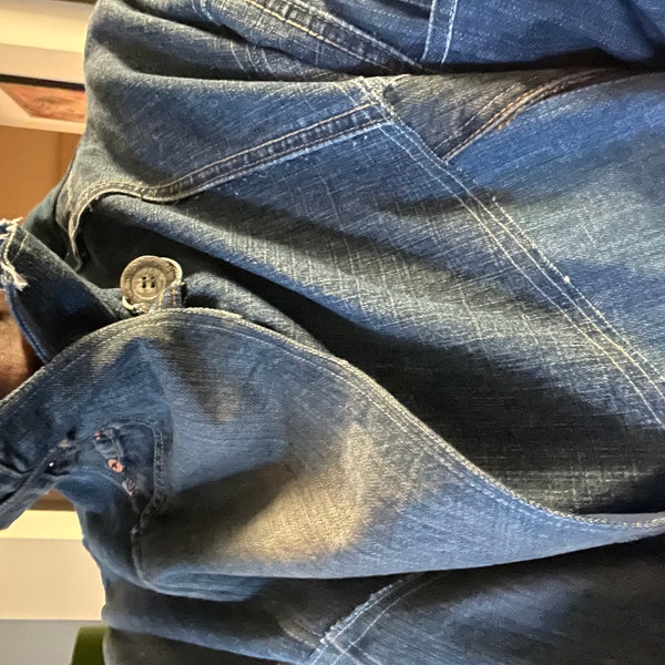 Upcycled Denim Patchwork Coat: Ripped Jean Cape With Hood - Etsy