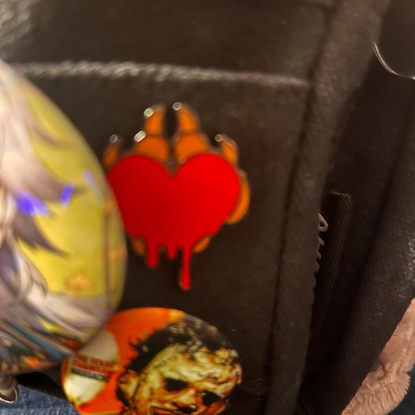 Hard Enamel Pin - Ren Heart - Etsy