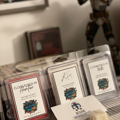 WAX MELT Clone Force 99: Echo 2.5 Oz Amber Noir Grey - Etsy