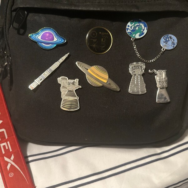 Artemis 1 Space Launch System SLS Rocket Enamel Pin Lapel Brooch - NASA ...