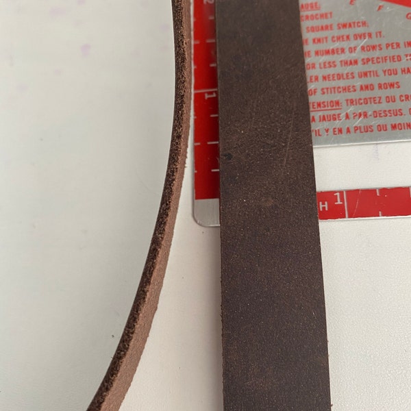 1 Inch Wide Natural Leather Blank Strip Strap-flat Leather Straps for ...