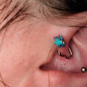 16G Tiny Frog Internally Threaded Cartilage Stud/daith Studs/tragus ...