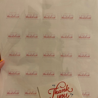 BOGO / Birthday Thank You Stickers / Birthday Stickers Personalized ...