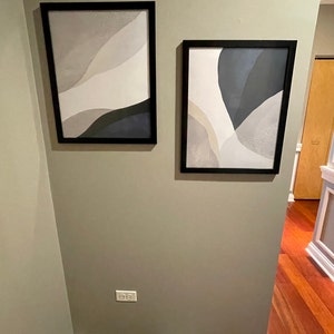 Grey and White Poster Modern Printable Digital Download - Etsy