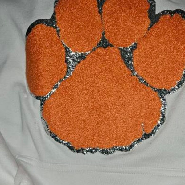 Cheer Chenille and SILVER Sequin BLING Megaphone Patch, Cheer Patch ...