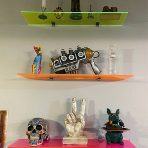 Acrylic Slab Top Table/ghost Table on 16 Sq Pillar Legs - Etsy