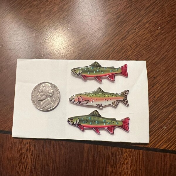 Coho Salmon Fish Lapel Pin - Etsy
