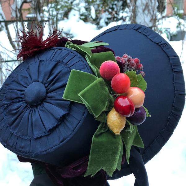Bridgerton Inspired Regency Bonnet Jane Austen Bonnet Lady ...