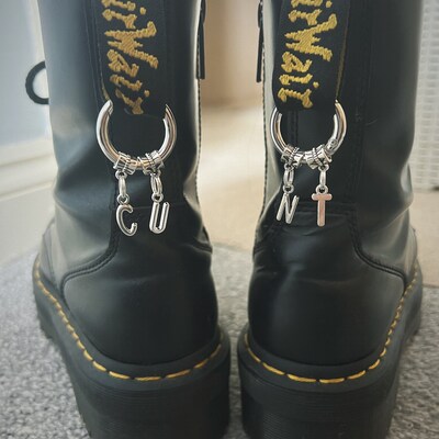 Gold and Silver Sacred Heart Boot Charms - Etsy UK