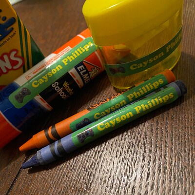 72 Skinny School Labels Great for School Supplies Long Skinny - Etsy