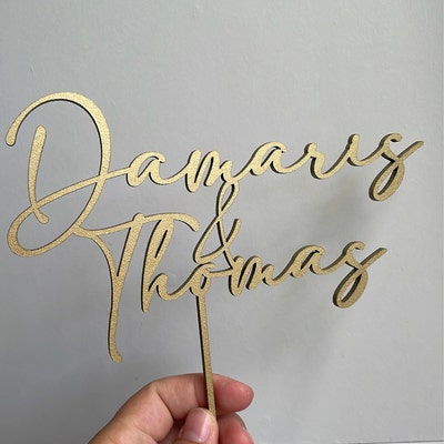 Couples Names Cake Topper,personalized Cake Topper, Wedding Cake Topper ...