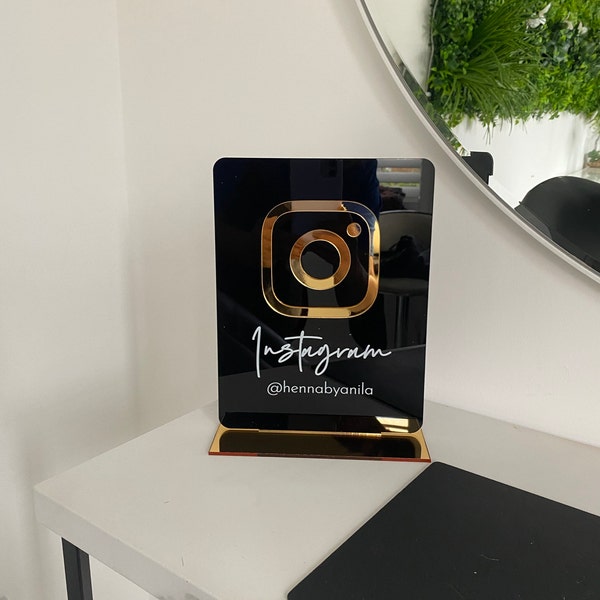 Custom Instagram Sign or Other Social Media Sign - Etsy