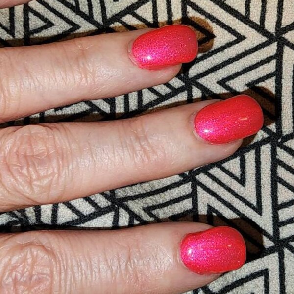 UV Led GEL Nail Polish- Firecracker Glow - Fuchsia Red Pink Orange ...