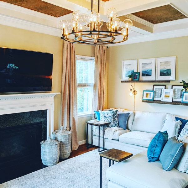 Set of 3 Prints of Oil Paintings Virginia Landscape Sky Cloud Trees ...