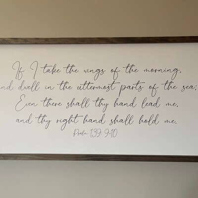 Custom Bible Verse Wall Art-custom Scripture-wood Framed Sign ...