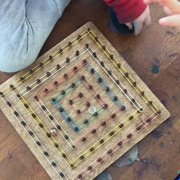 Wooden Geoboard 10x10, 7x7, 4x4 - Etsy