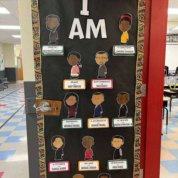 Black History Month Bulletin Board - SEL - Interactive - Etsy