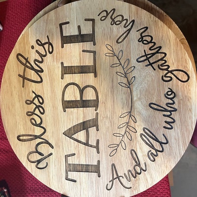 SVG Bless This Table and Everyone Who Gather Here for Engraving ...