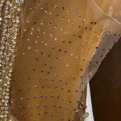 Prom Wedding Dress With Sleeves, Diamond Rhinestone Prom Dress ...