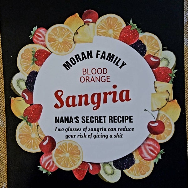 Authentic Sangria Wine Label | Wine-making Supplies | Fruit Wine Labels ...