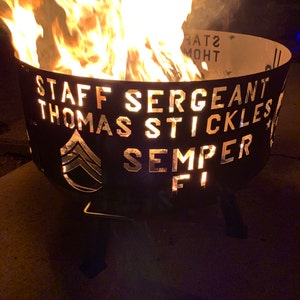 36 Inch 12 Gauge Octagon Style Fire Pit. Packers. - Etsy