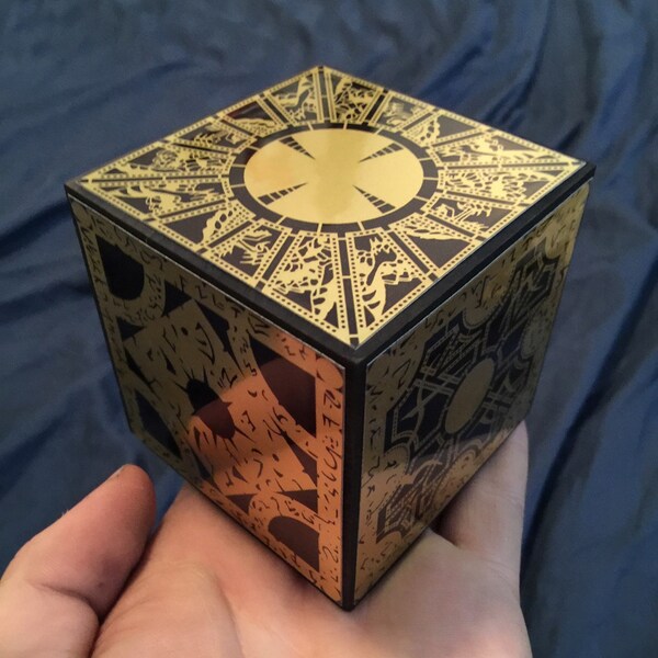 Hellraiser Puzzle Box: Full Size Foil Face Solid Maple Replica - Etsy