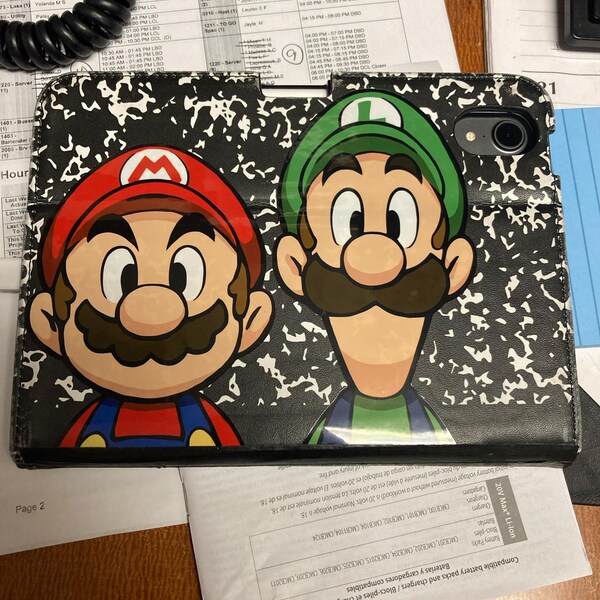 Mario and Luigi Peeker Stickers - Decals for Car, Laptop, Phone ...