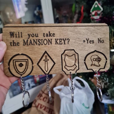 Will You Take the MANSION KEY Inspired Lasercut & Engraved Keyring and ...
