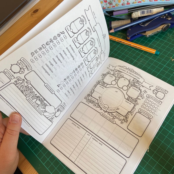 Dnd 5e Campaign Diary: Forest Glade Character Journal PDF Compatible ...