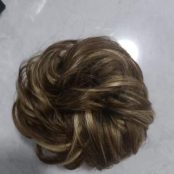 Human Hair Buns Chignon Ponytail Hairpiece Updo Donut Real Hair ...